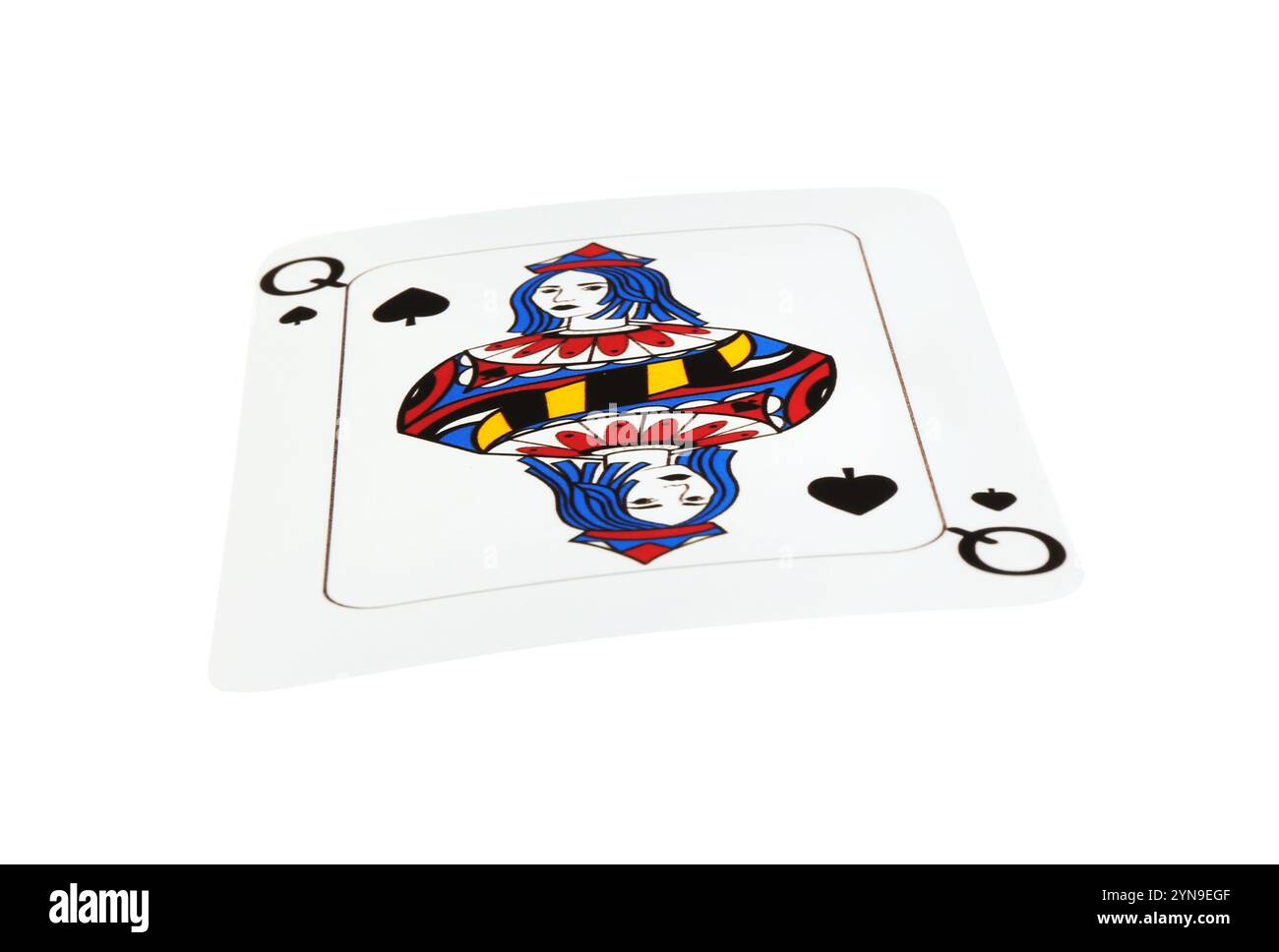Poker game. One playing card isolated on white Stock Photo - Alamy