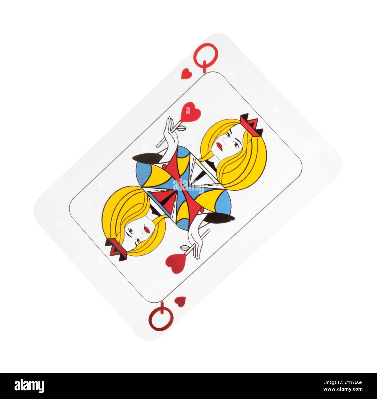 Poker game. One playing card isolated on white Stock Photo - Alamy