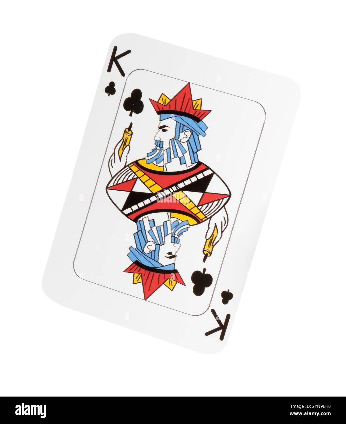 Poker game. One playing card isolated on white Stock Photo - Alamy