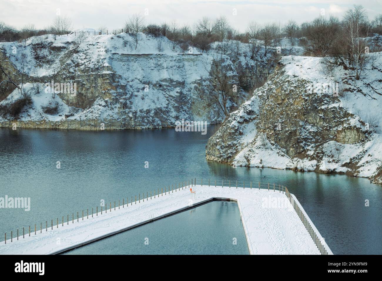 Quarry beautiful sky snowy hi-res stock photography and images - Alamy