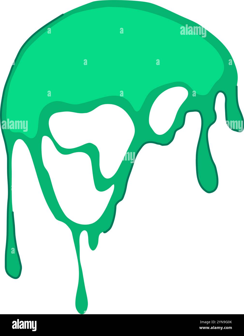 flow melted circle cartoon vector illustration Stock Vector Image & Art ...