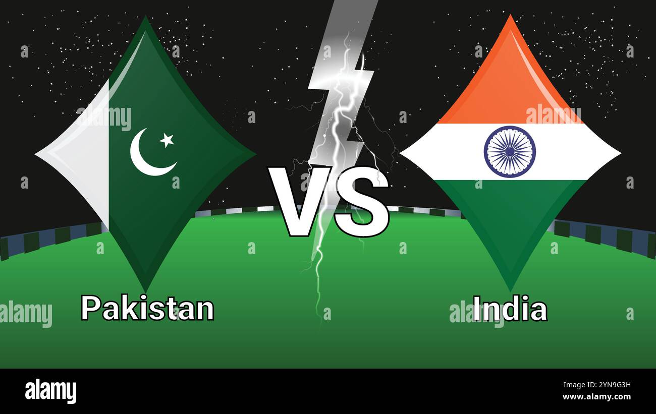 India vs pakistan match Stock Vector Images - Alamy