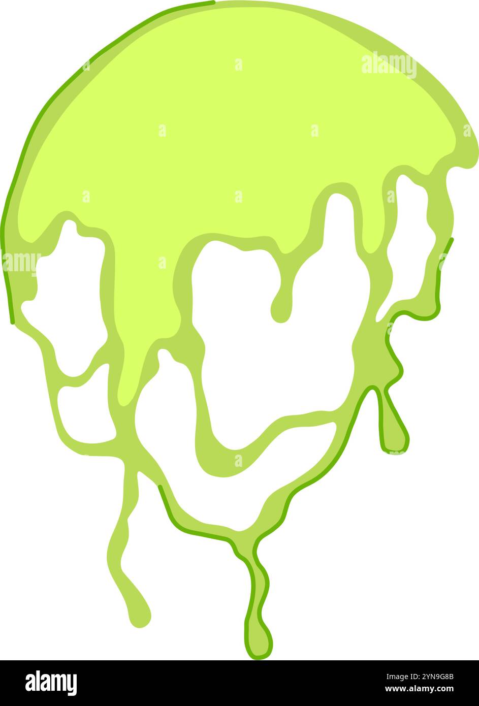 soft melted circle cartoon vector illustration Stock Vector Image & Art ...