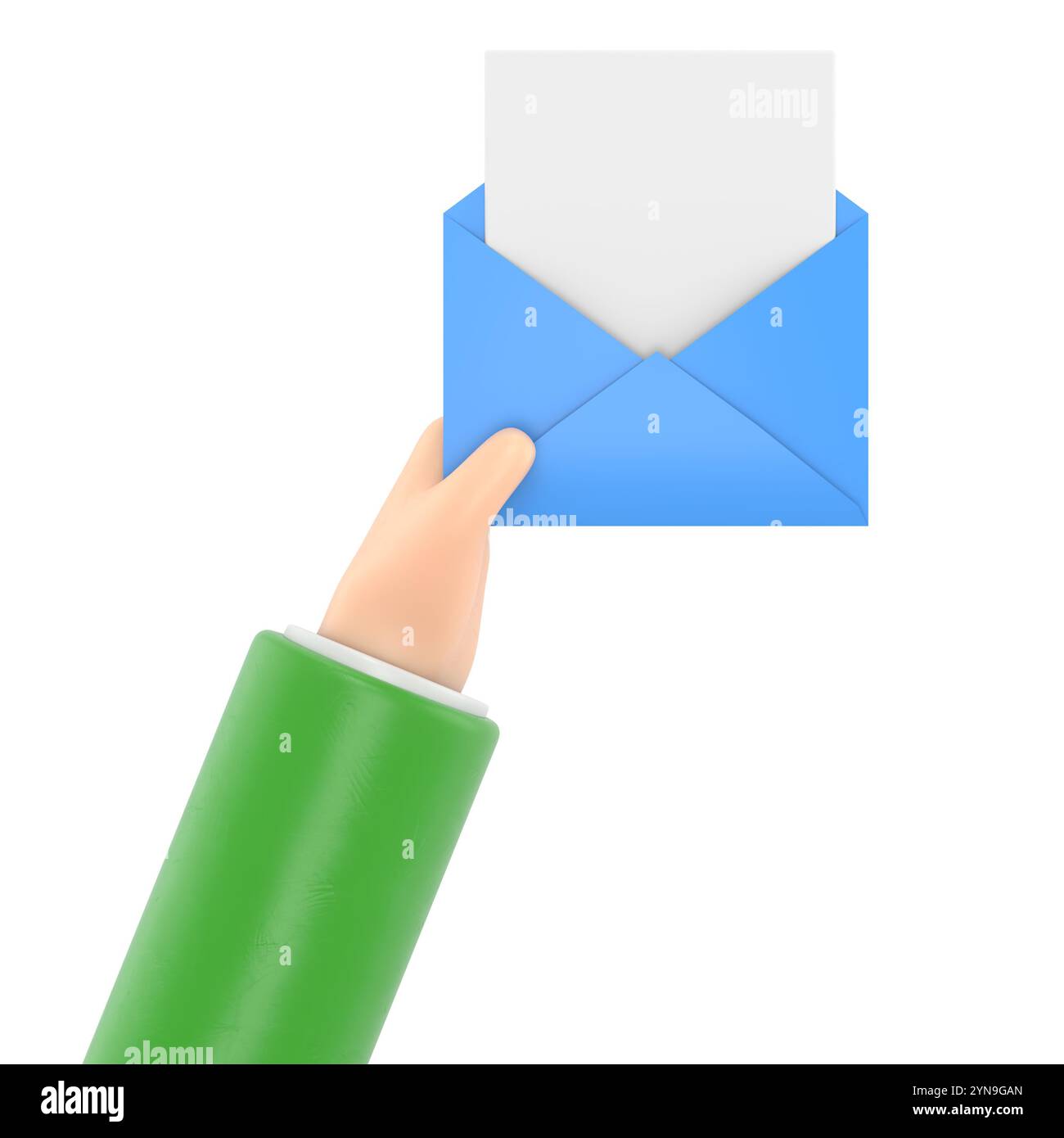 Cartoon message envelope email communication hi-res stock photography ...