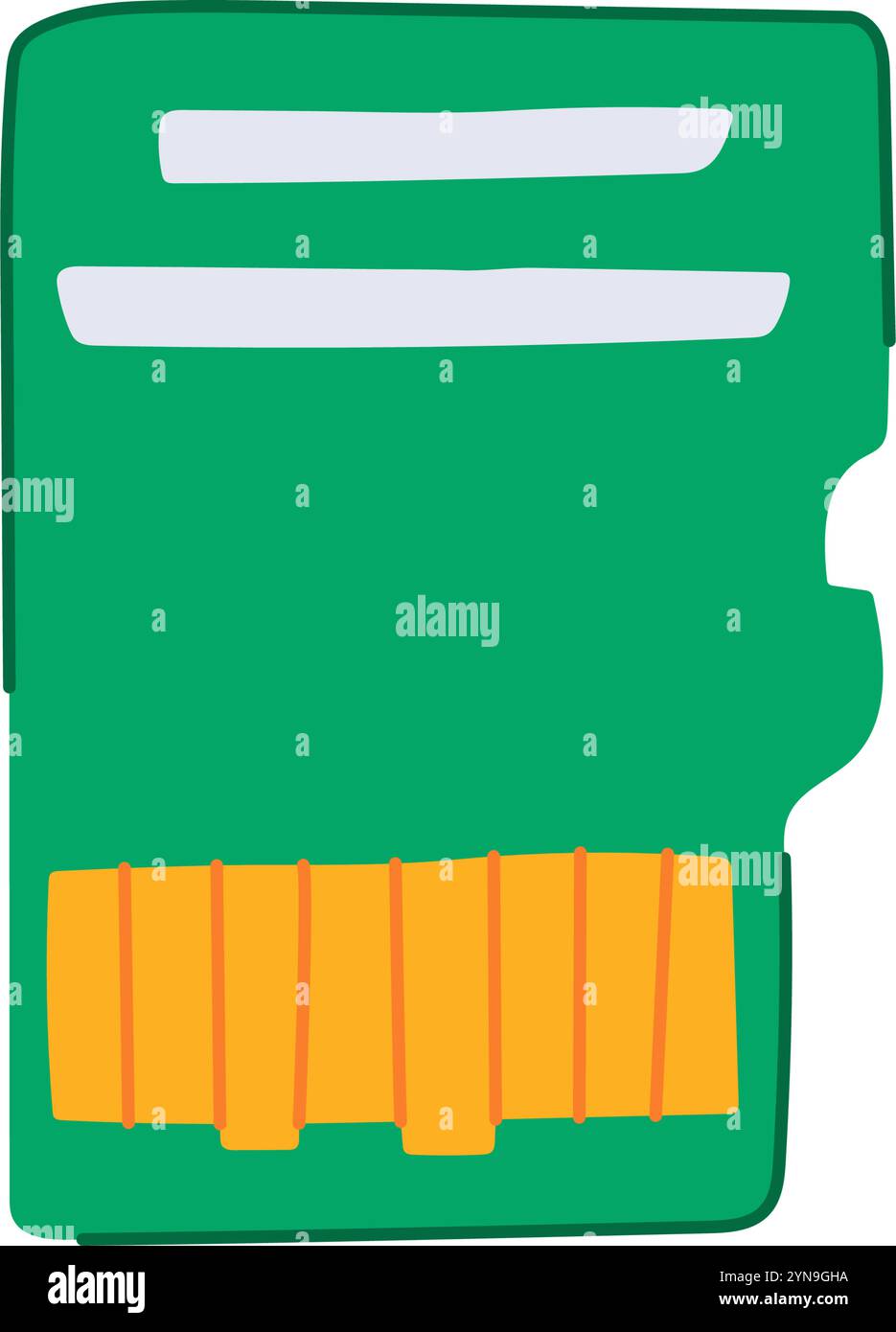 memory microsd card cartoon vector illustration Stock Vector Image ...