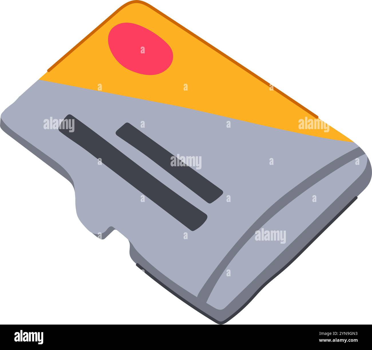 data microsd card cartoon vector illustration Stock Vector Image & Art ...