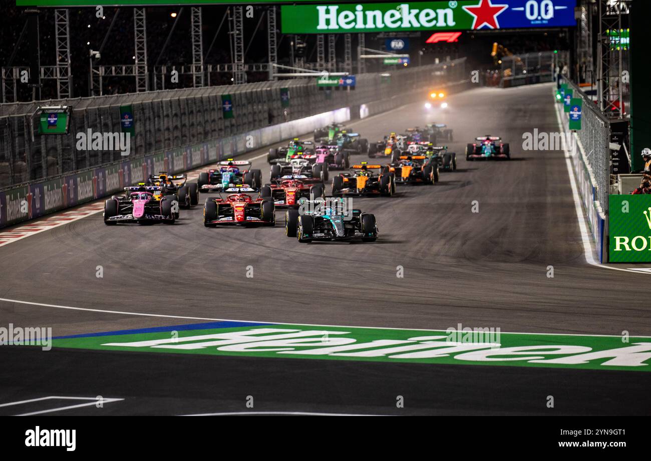 November 23 2024 Las Vegas NV, USA Formula 1 takes off on the grid ...