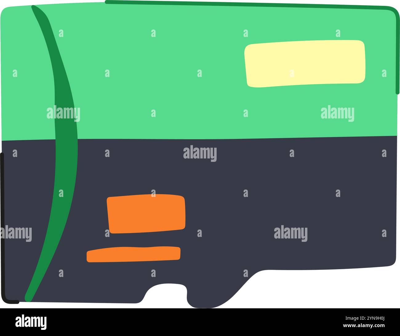 videos microsd card cartoon vector illustration Stock Vector Image ...