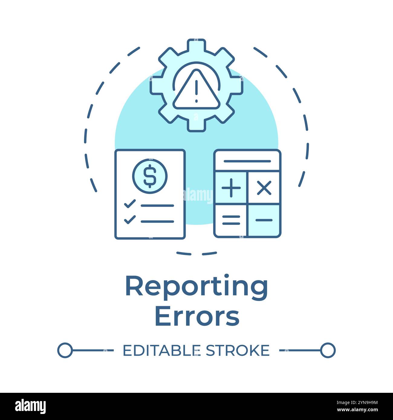 Calculation errors Stock Vector Images - Alamy