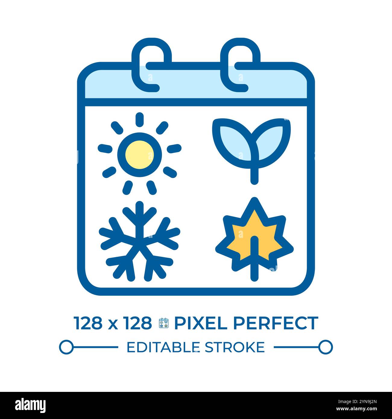 Seasonal cycle RGB color icon Stock Vector Image & Art - Alamy