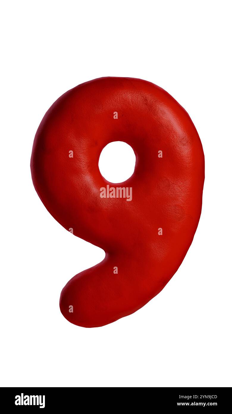 Red number 9 hi-res stock photography and images - Alamy