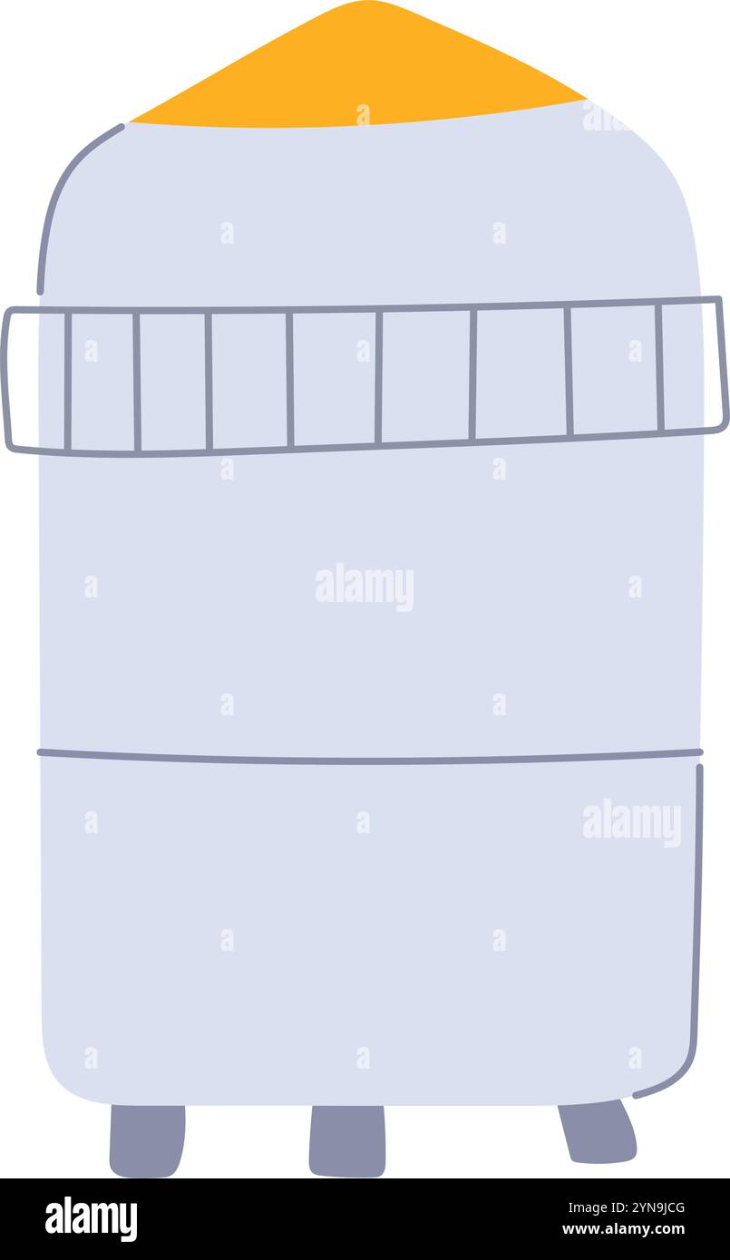 wall oil tank storage cartoon vector illustration Stock Vector Image ...