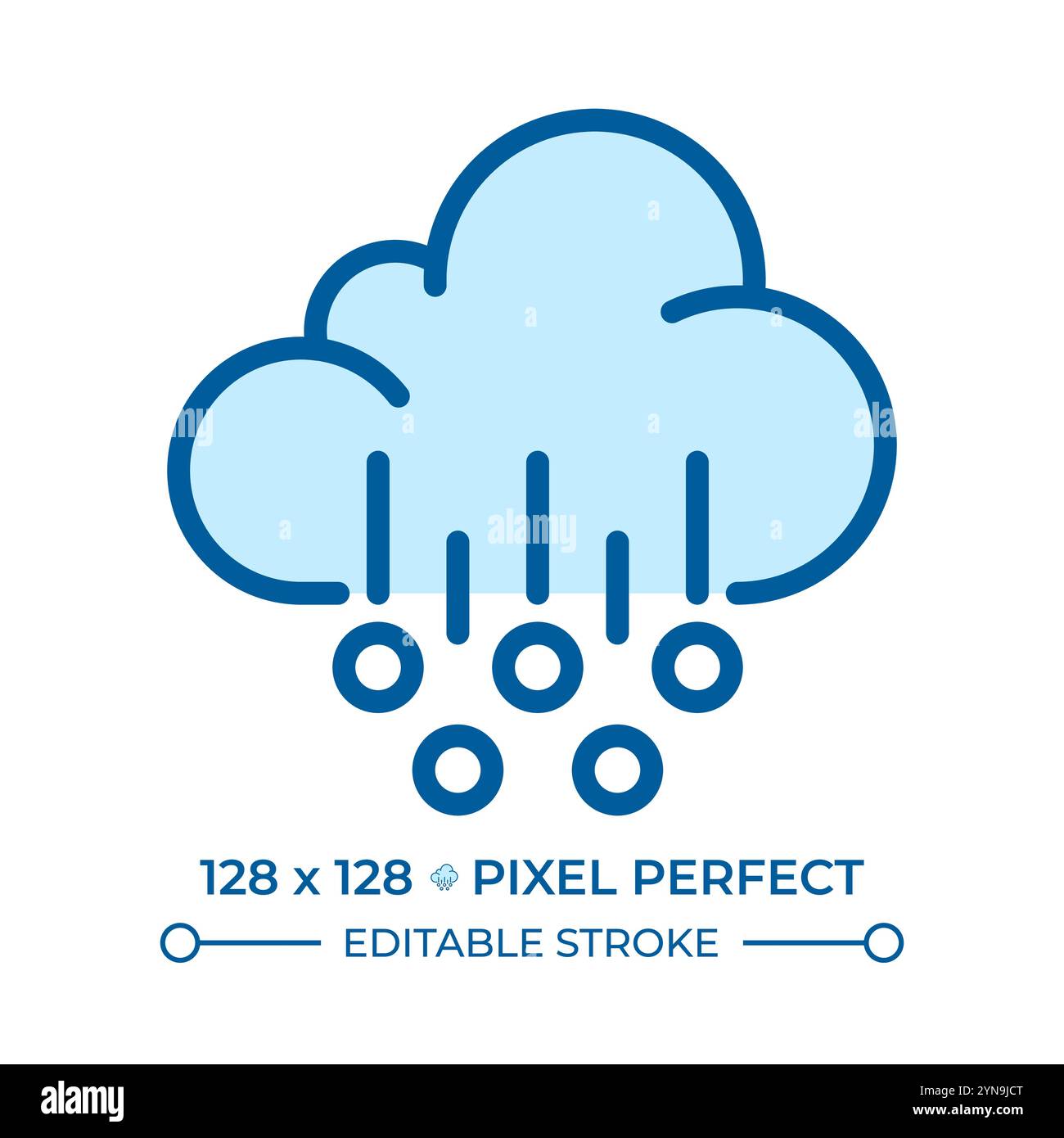 Cloud hail icon cartoon hi-res stock photography and images - Alamy