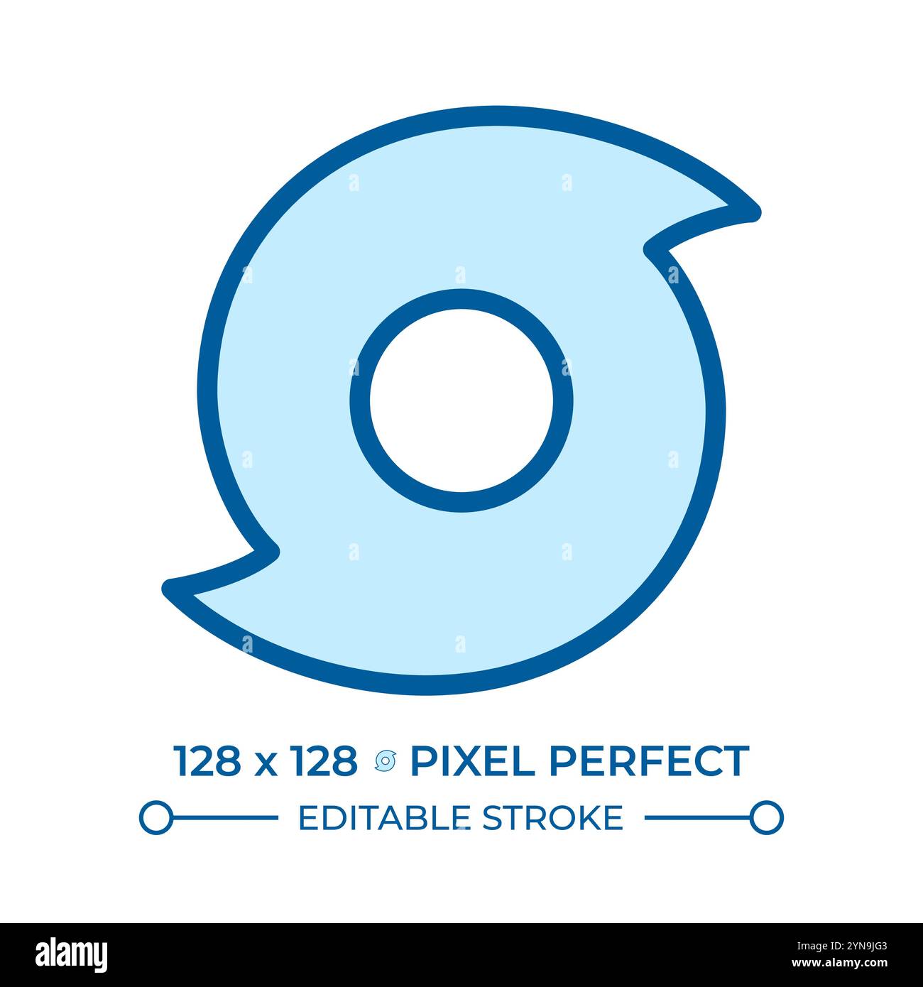 Hurricane RGB color icon Stock Vector Image & Art - Alamy