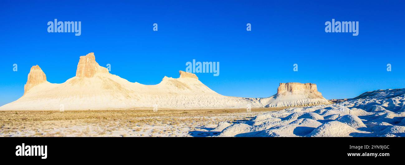 Panoramic landscape of prehistoric Tethys Ocean rock pinnacles at ...