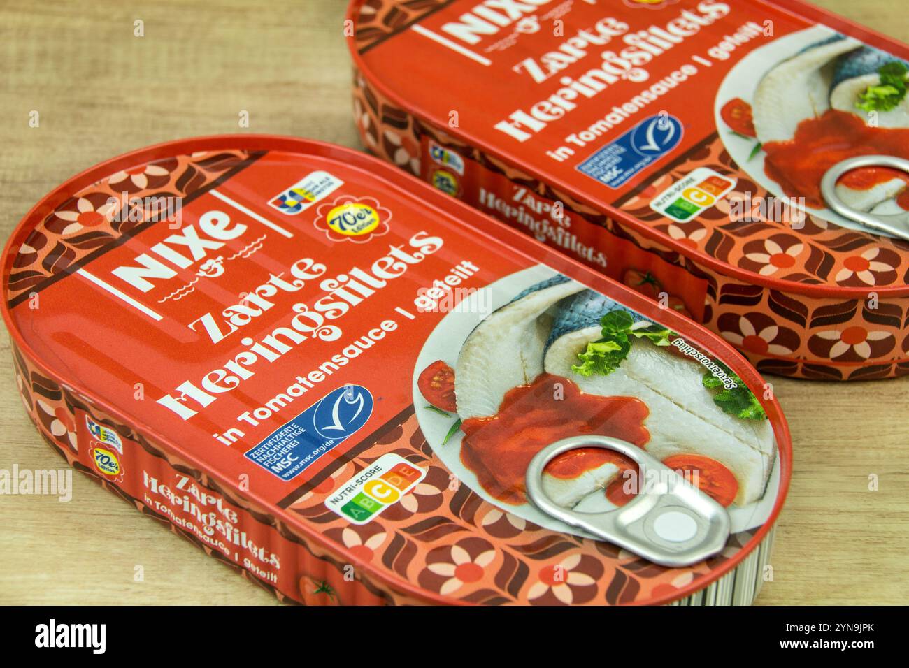 1 Dose von Nixe Seafood Fisch mit Zarte Heringsfilets und MSC Siegel ...