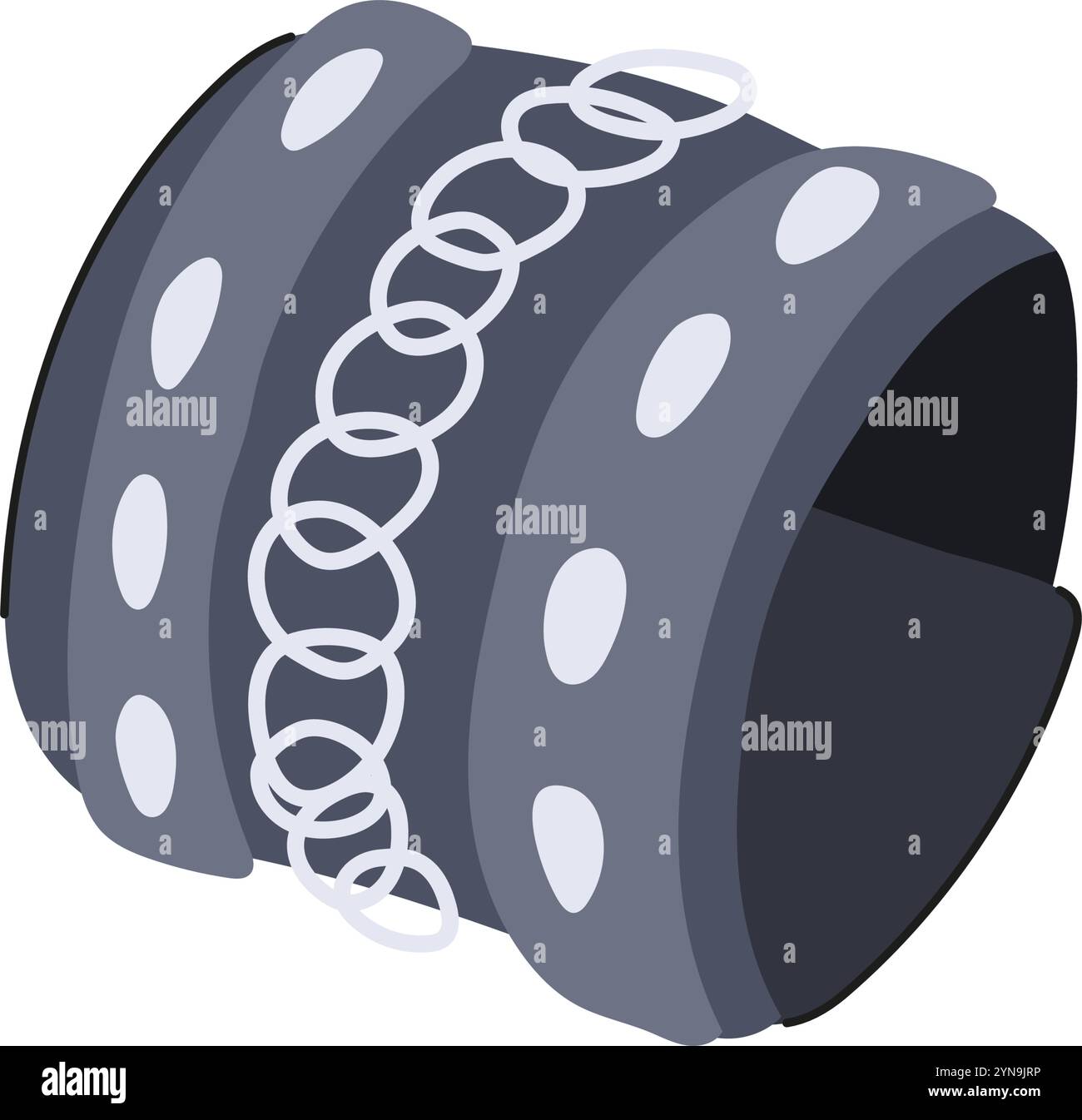 accessory rock bracelet cartoon vector illustration Stock Vector Image ...