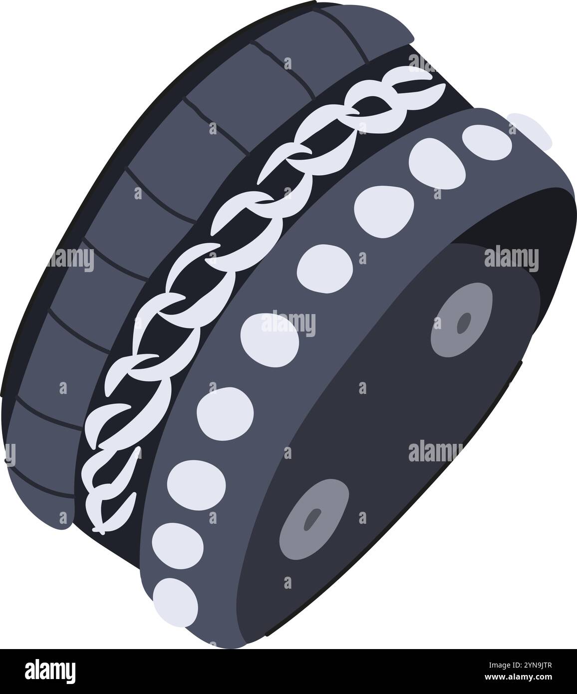 jewelry rock bracelet cartoon vector illustration Stock Vector Image ...