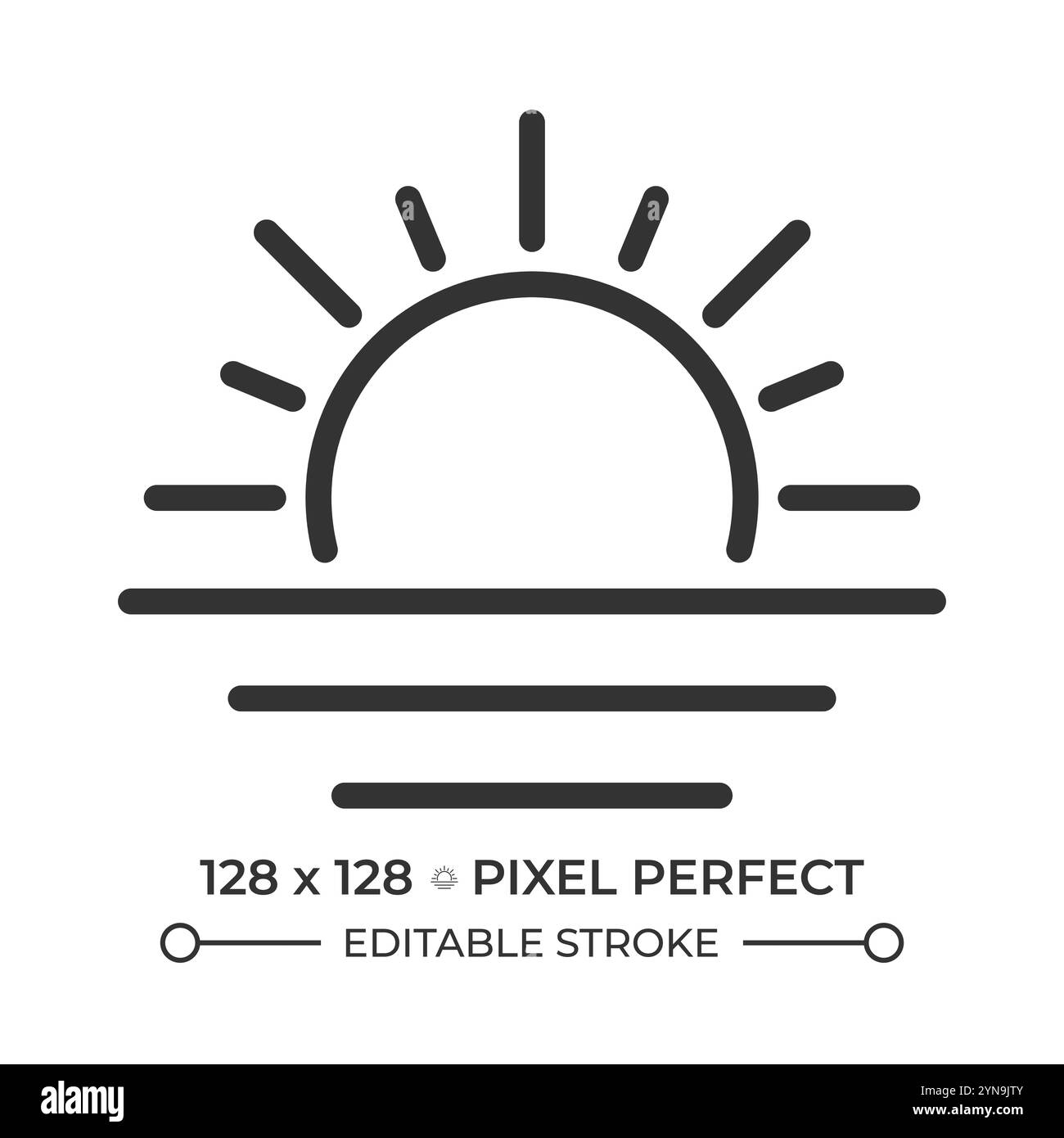 Dawn sunrise clear sky Stock Vector Images - Alamy