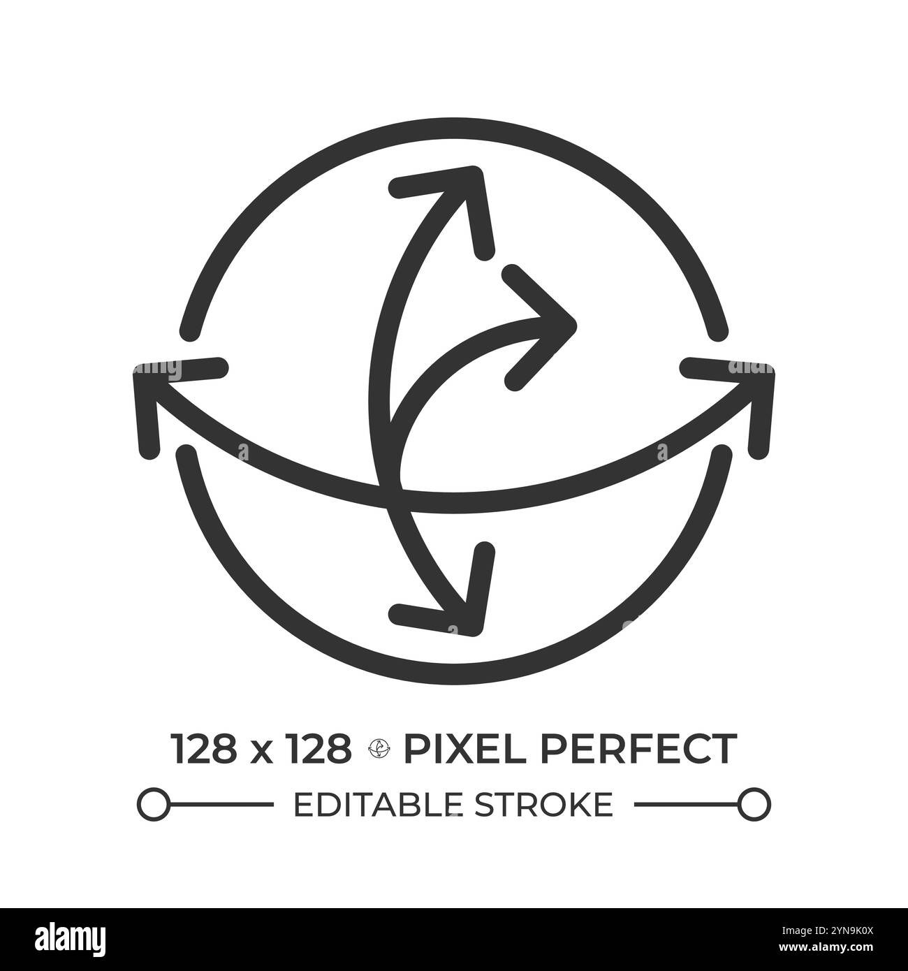 Coriolis force linear icon Stock Vector Image & Art - Alamy