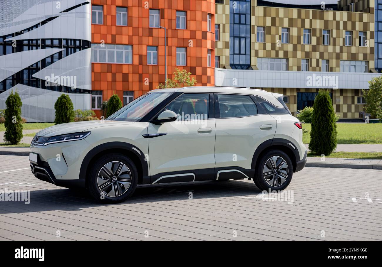 Minsk, Belarus, November 25, 2024 - Side view BYD modern chinese ...