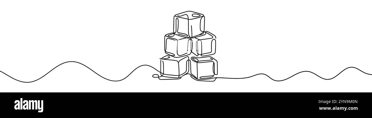 Geometric shape art cubes drawing Black and White Stock Photos & Images ...