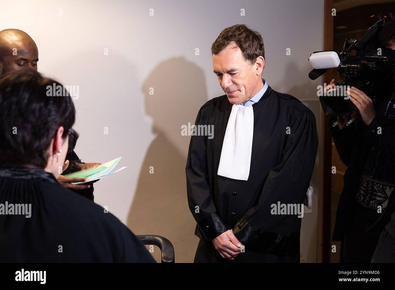 Brussels, Belgium. 25th Nov, 2024. Lawyer Olivier Rijckaert pictured ...