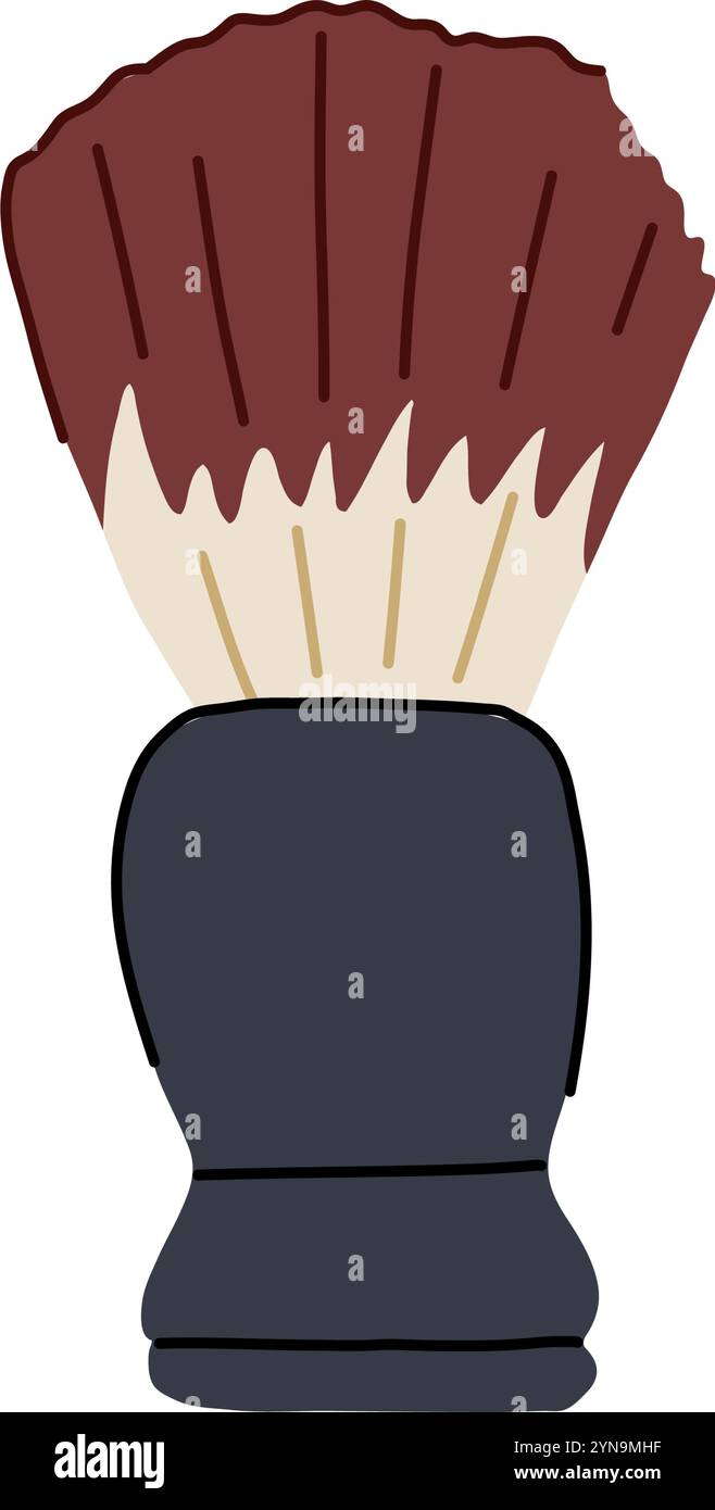 boar shaving brush cartoon vector illustration Stock Vector Image & Art ...