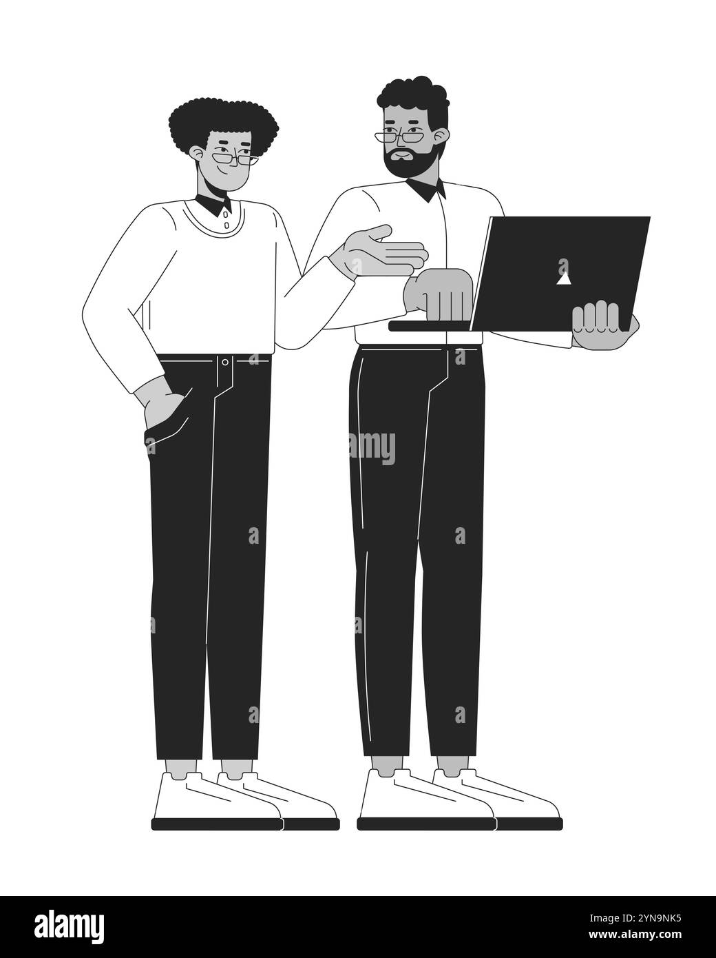 Colleague giving advice Stock Vector Images - Alamy