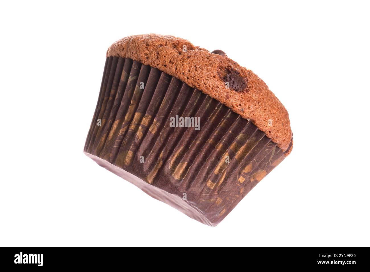 Delicious sweet chocolate muffin isolated on white Stock Photo - Alamy