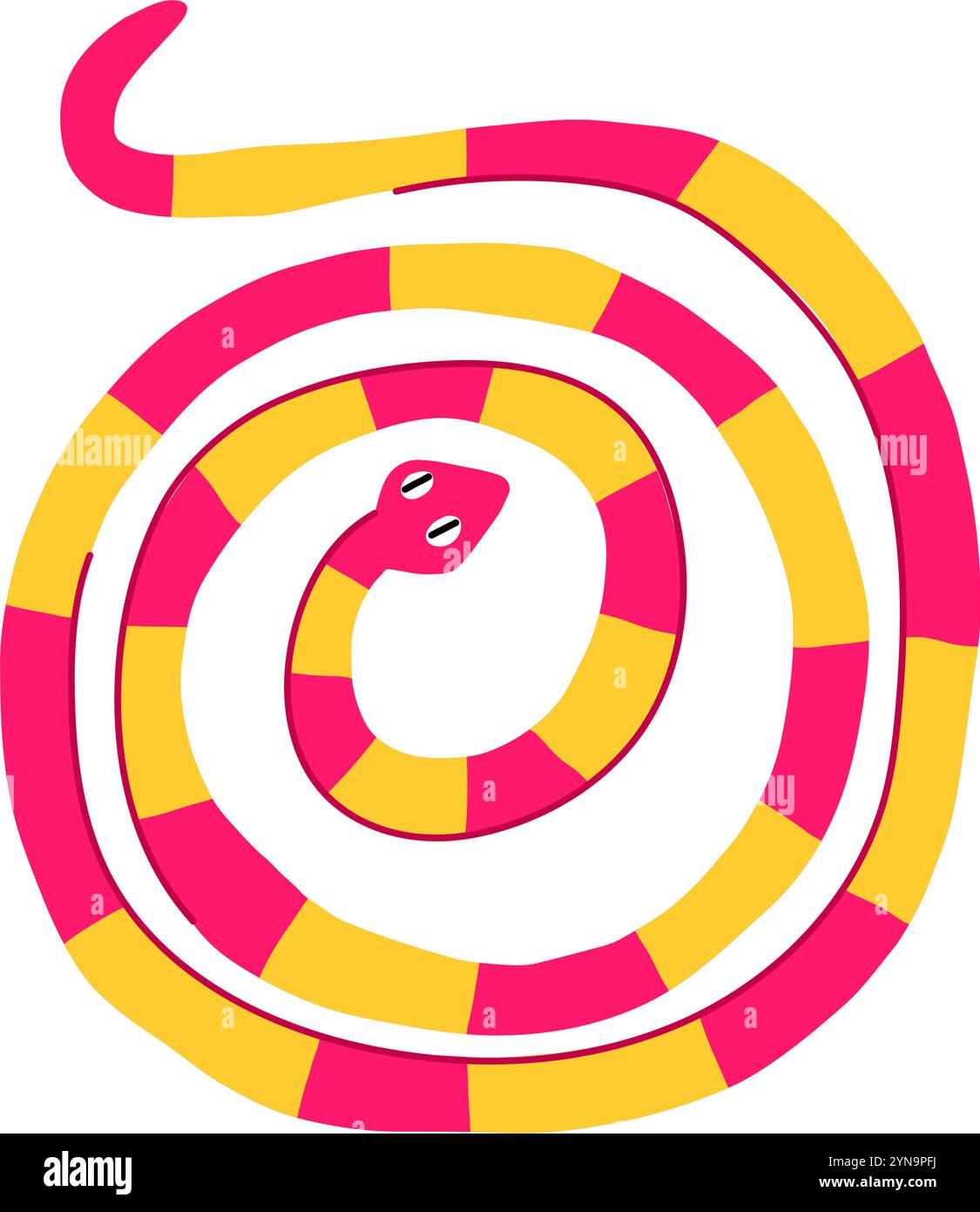 scales snake oriental cartoon vector illustration Stock Vector Image ...