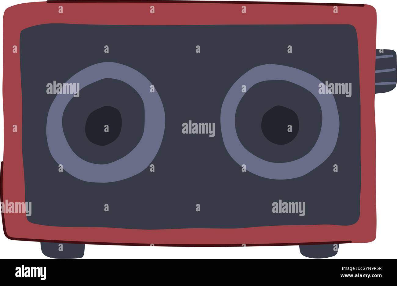 volume speaker music cartoon vector illustration Stock Vector Image ...