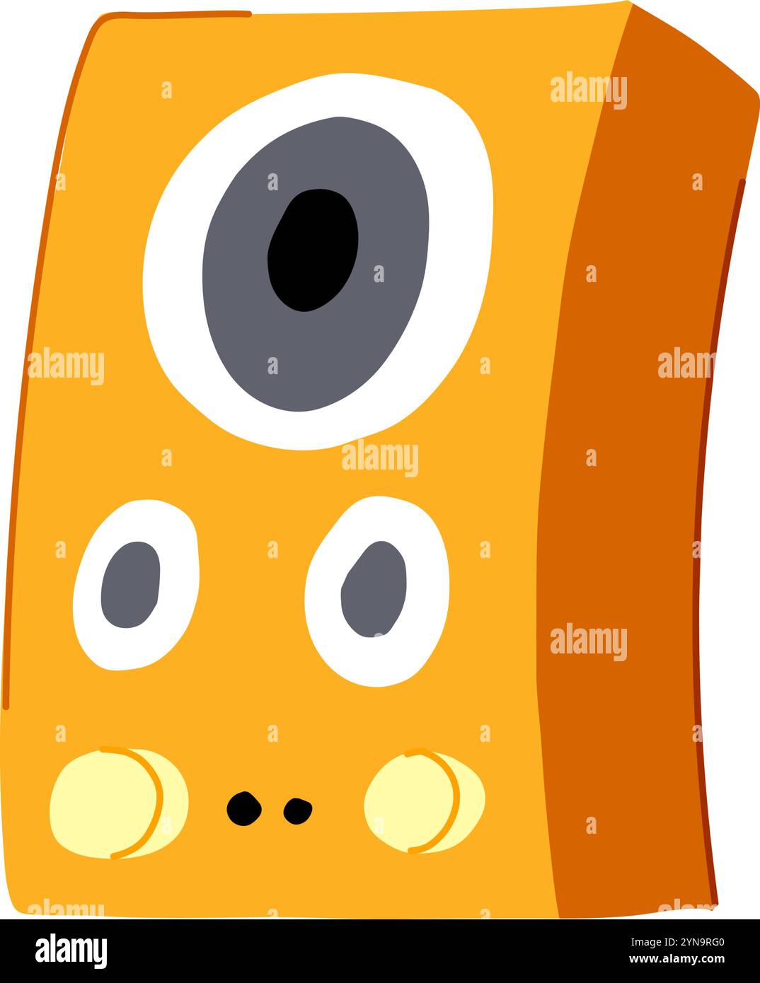 bluetooth speaker music cartoon vector illustration Stock Vector Image ...