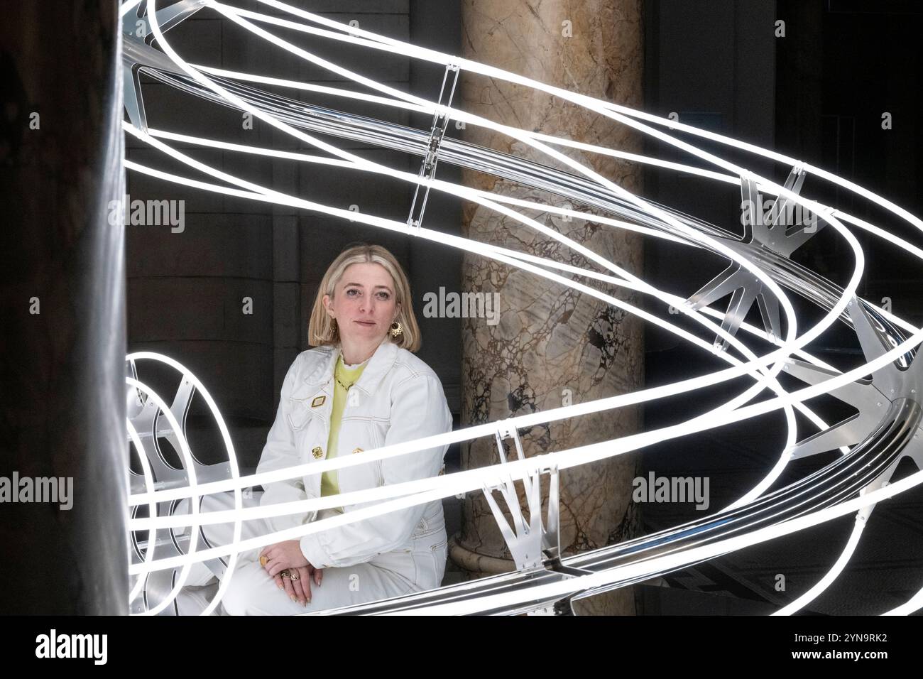 London, UK. 25 November 2024. Unveiling at the V&A of ‘All Lit Up ...