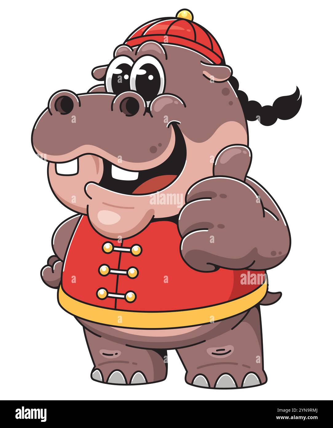 Red hippo Stock Vector Images - Alamy