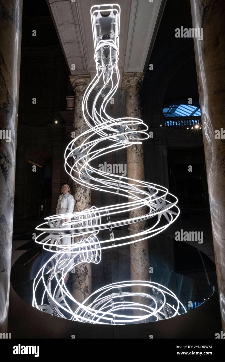 London, UK. 25 November 2024. Unveiling at the V&A of ‘All Lit Up ...