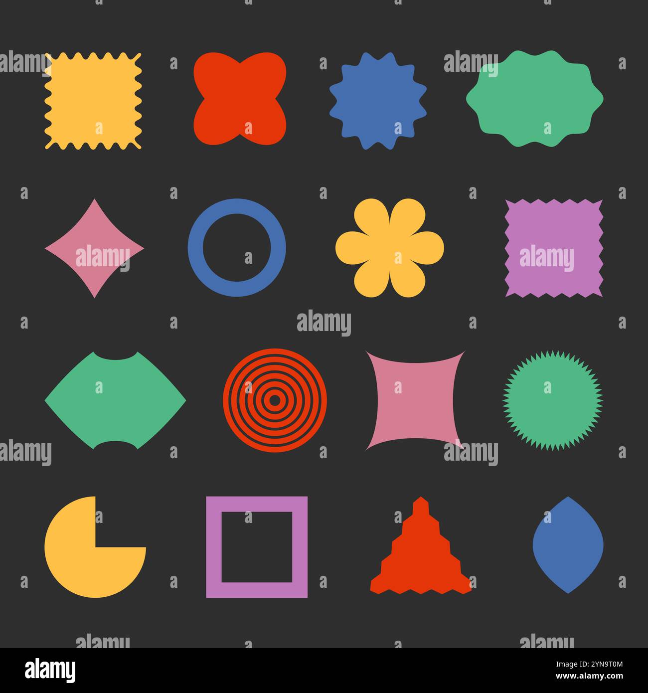 Set of abstract geometric shapes Stock Vector Image & Art - Alamy
