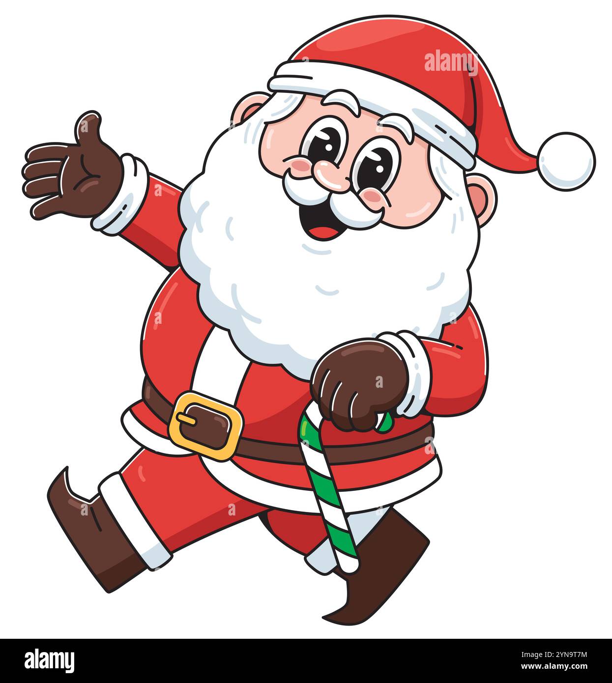 Red santa hat candy Stock Vector Images - Alamy