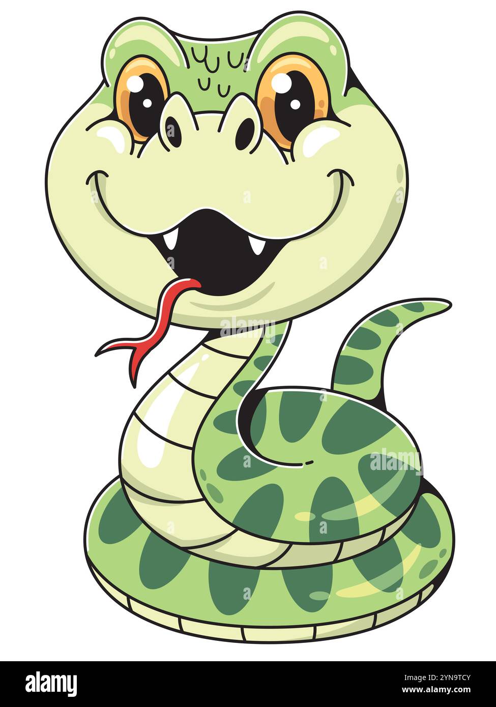 Cartoon snake funny hi-res stock photography and images - Alamy