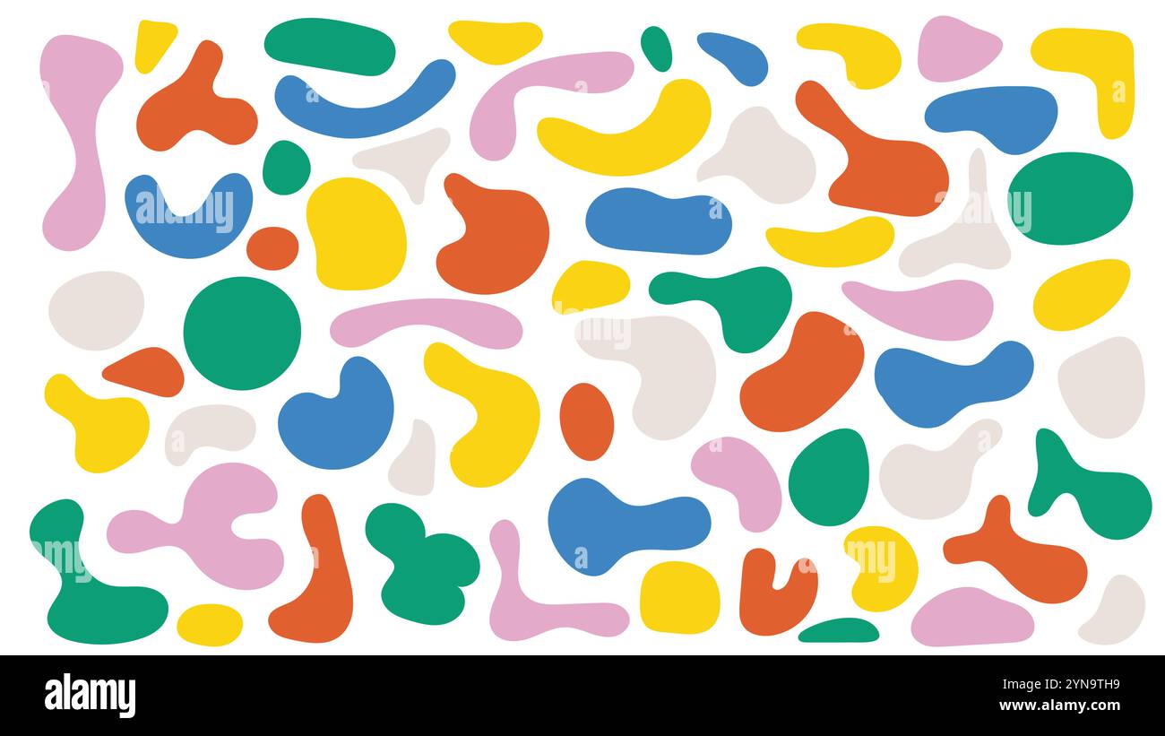 Creative fluid blob shapes in various colors, great for abstract ...