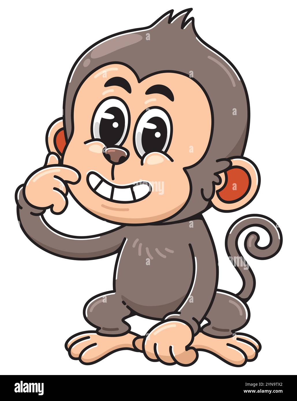 Monkey cartoon art hi-res stock photography and images - Alamy