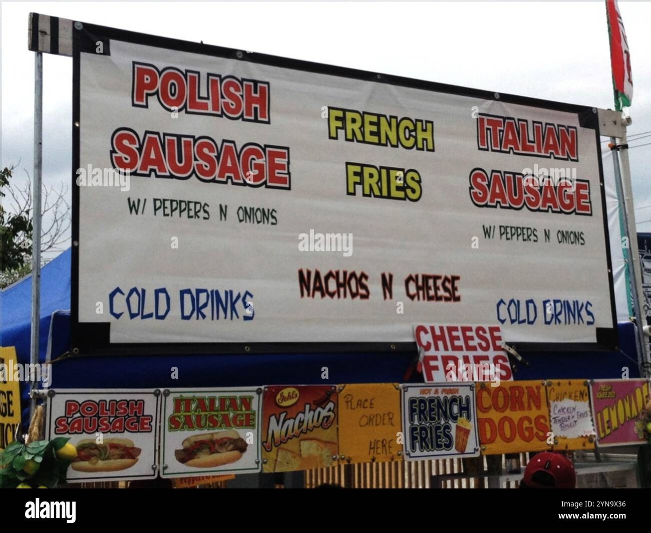 Carnival food sign hi-res stock photography and images - Alamy