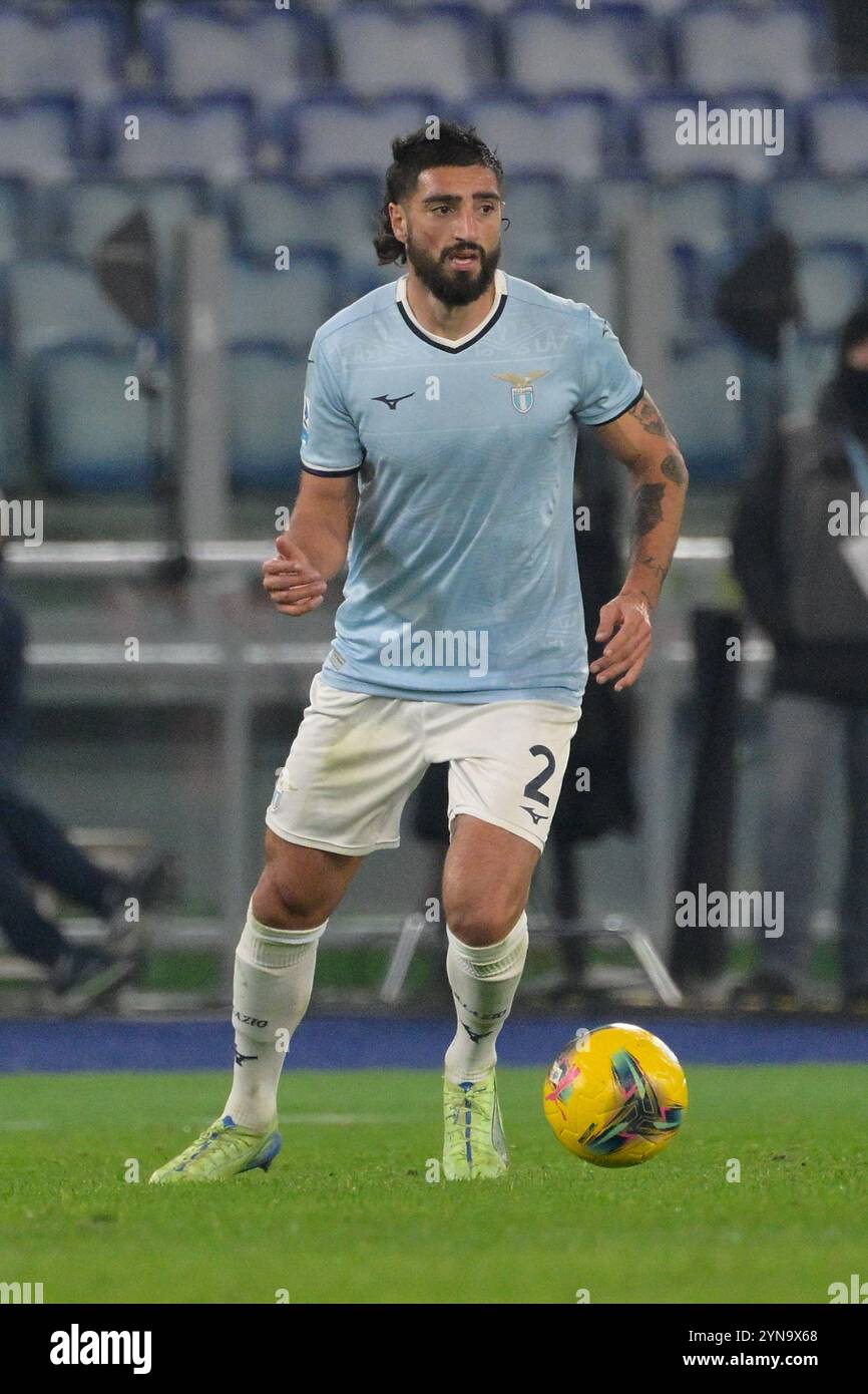Lazio's Samuel Gigot during the Italian Football Championship League A ...