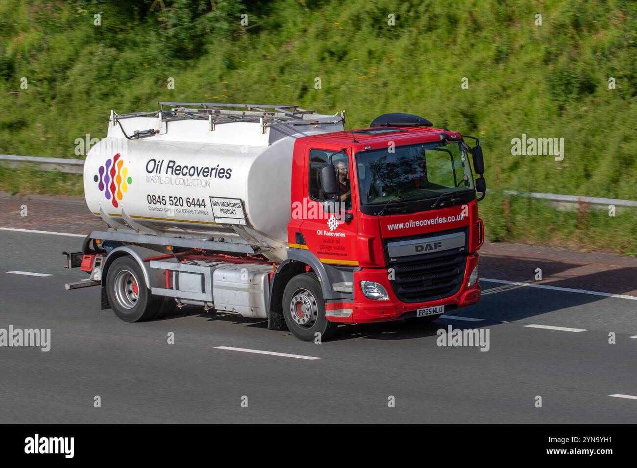 Waste Oil Recoveries, non-hazardous DAF tanker collection vehicle ...