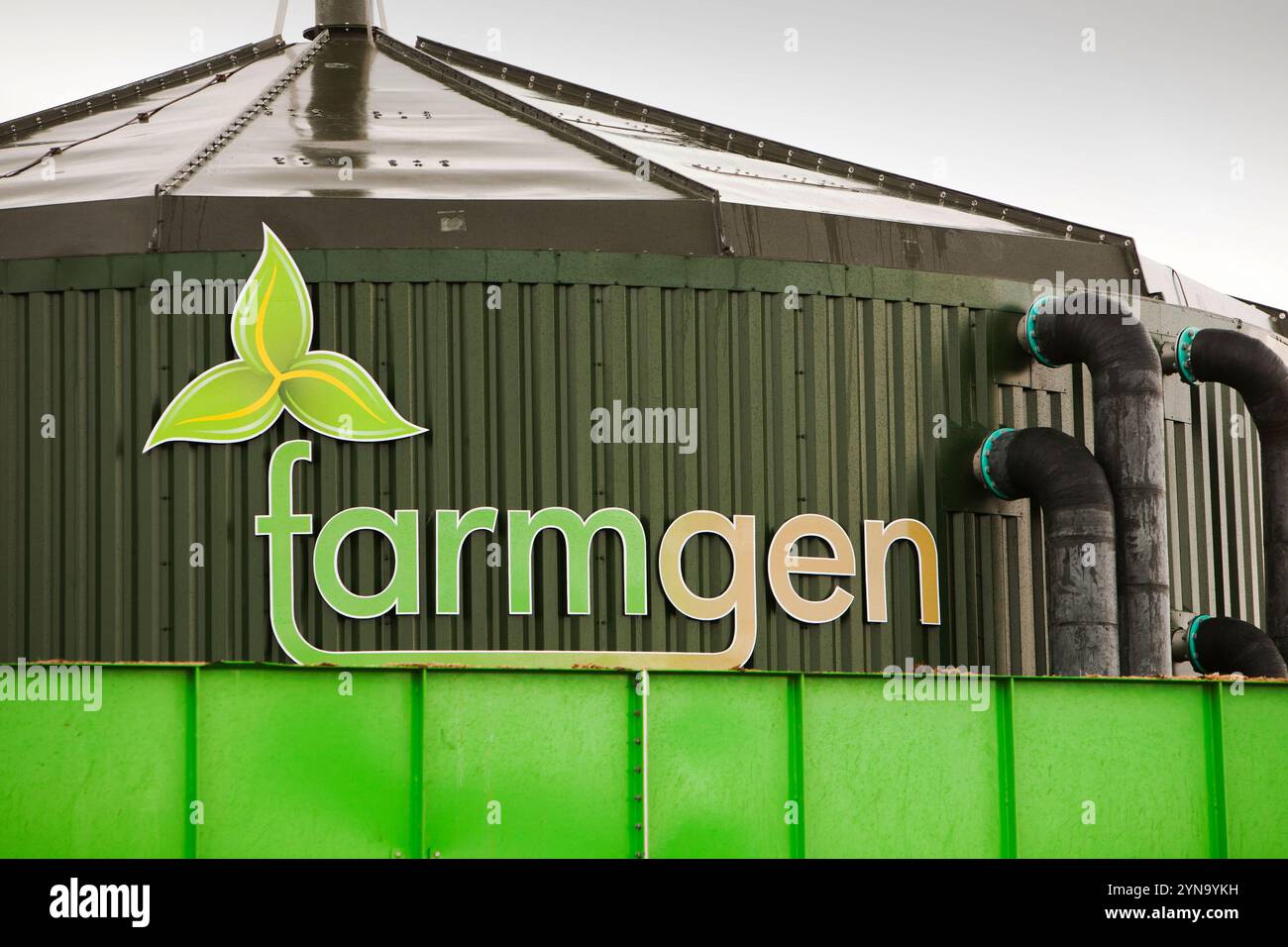 Big storage tank at anaerobic bio digester Stock Photo - Alamy