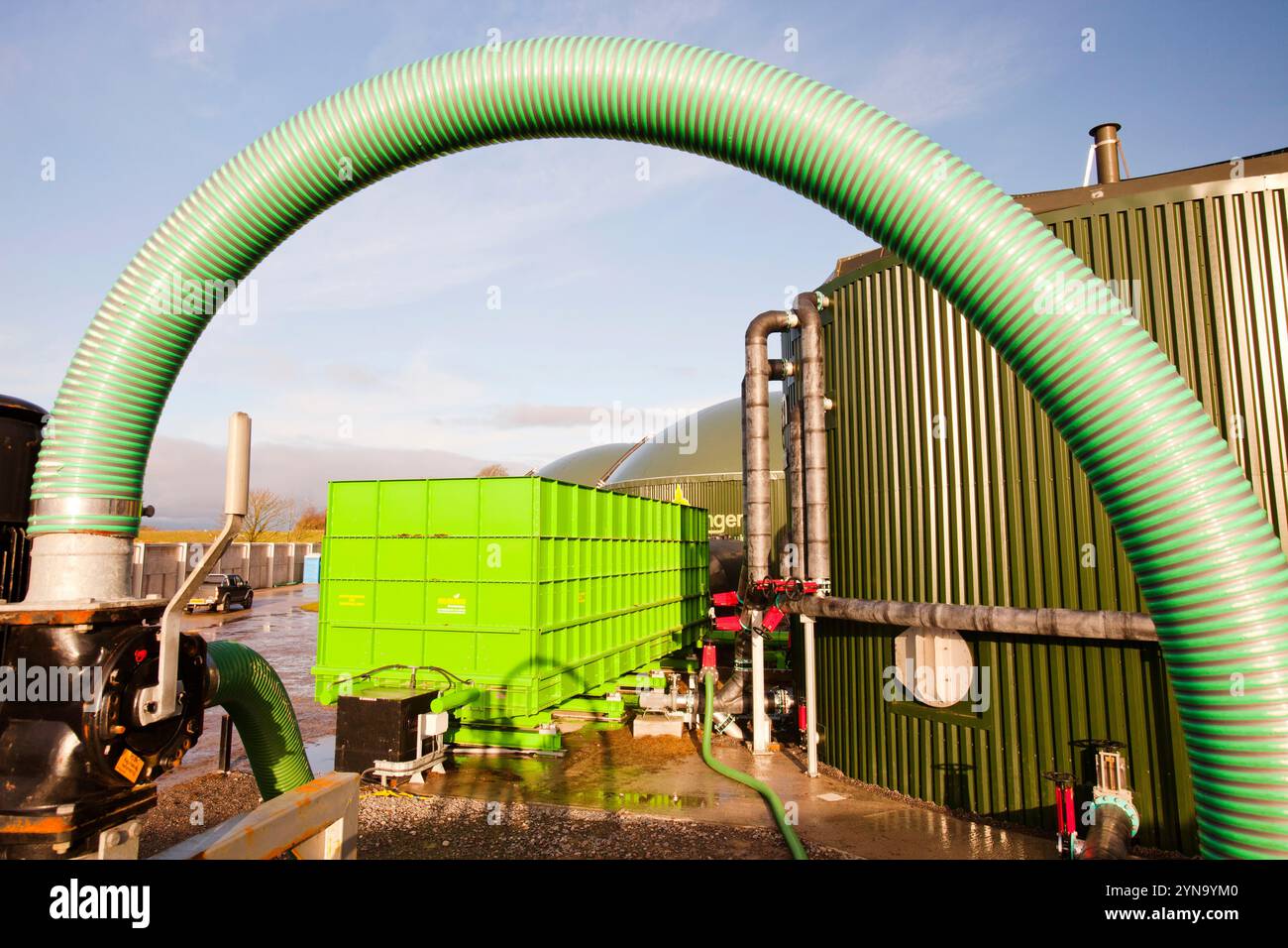 Pipes and tanks at anaerobic bio digester Stock Photo - Alamy