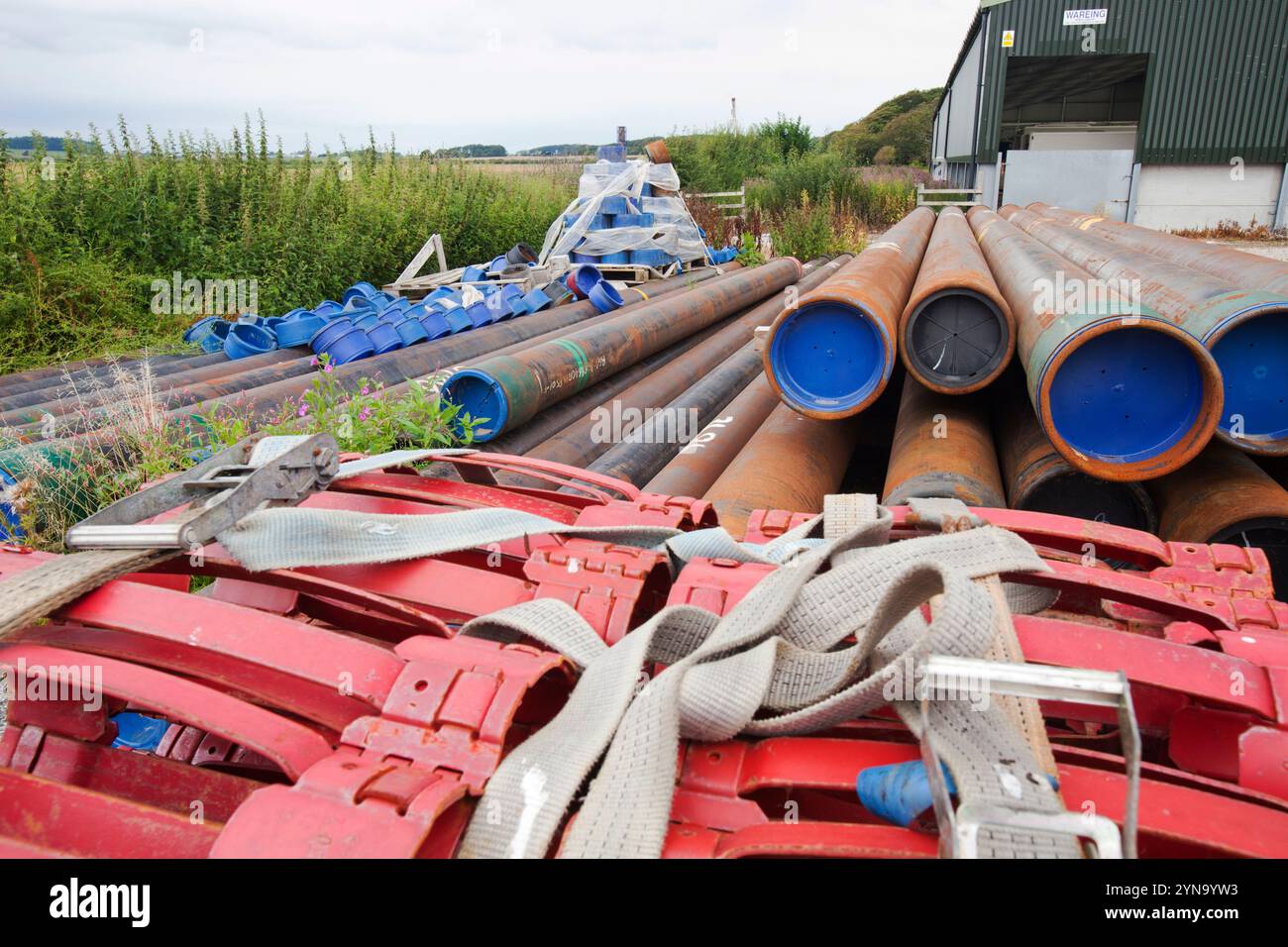 Test drilling site for shale gas technology, Blackpool, Lancashire ...