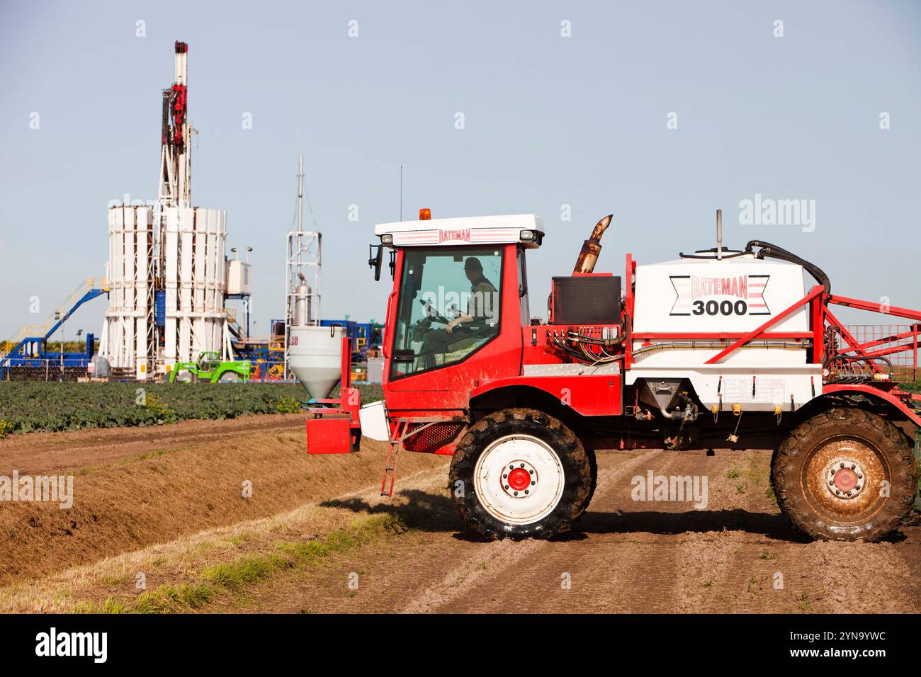 Test drilling site for shale gas, Southport, Lancashire, England, UK ...