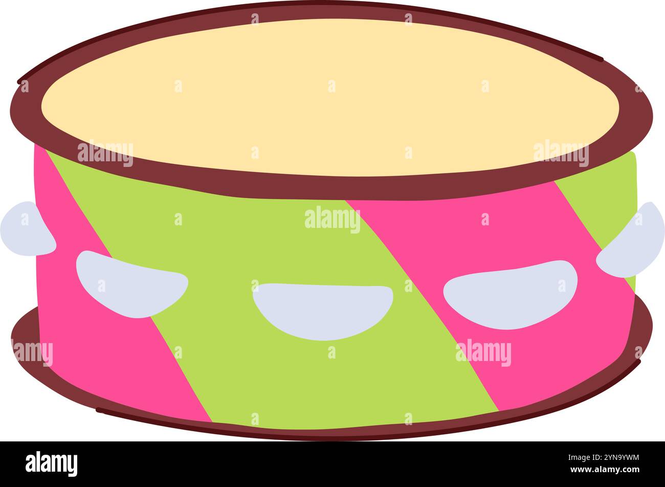 play tambourine cartoon vector illustration Stock Vector Image & Art ...