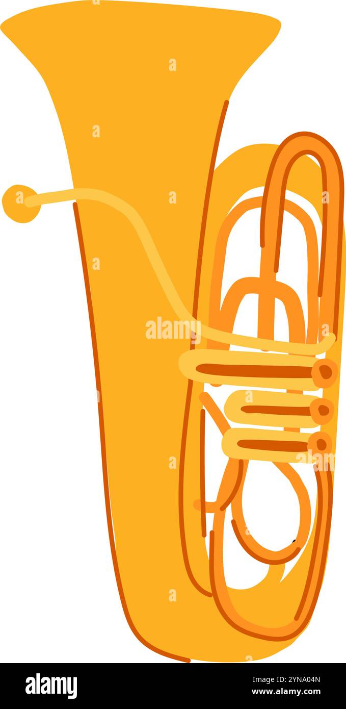 music tuba cartoon vector illustration Stock Vector Image & Art - Alamy
